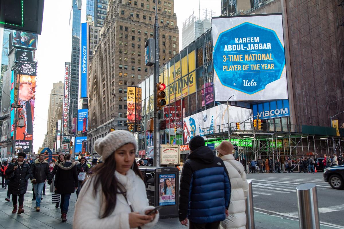 UCLA, Under Armour Celebrate Centennial with Times Square Campaign ...